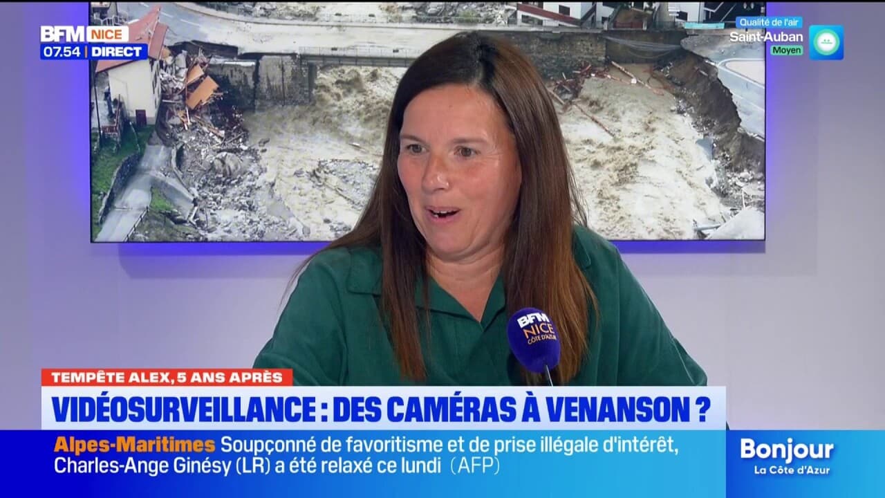 5 ans après la tempête Alex : des caméras de vidéosurveillance dans la village de Venanson