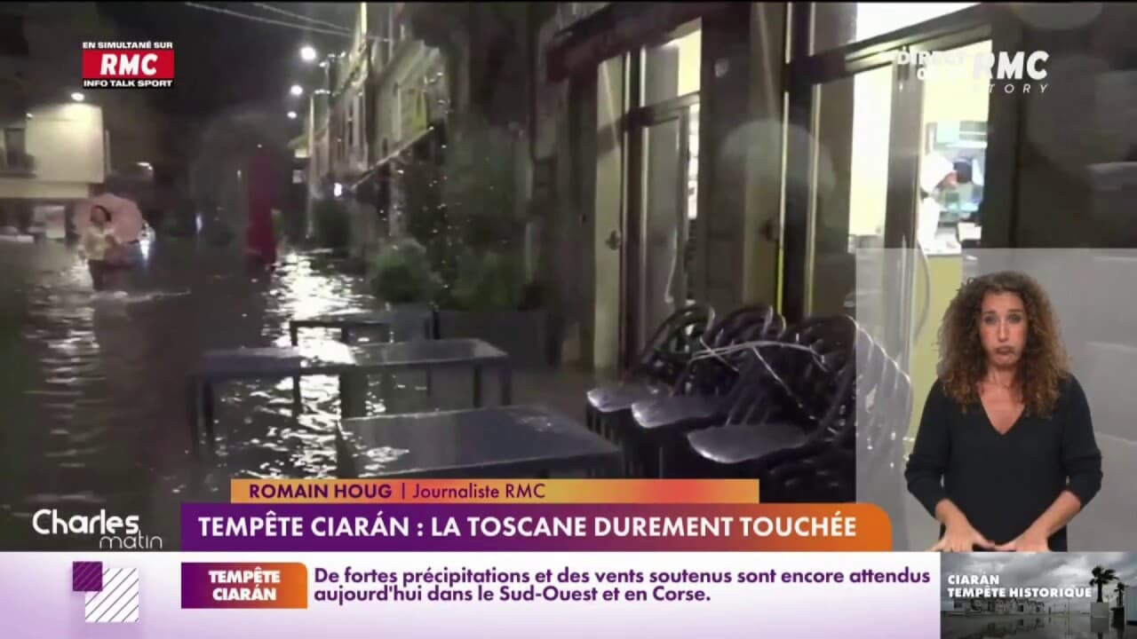 Tempête Ciaran: la Toscane durement touchée