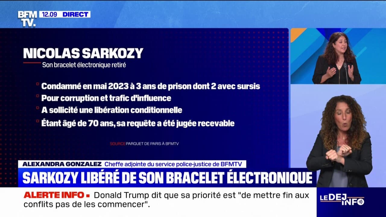 Nicolas Sarkozy s'est vu retirer son bracelet électronique