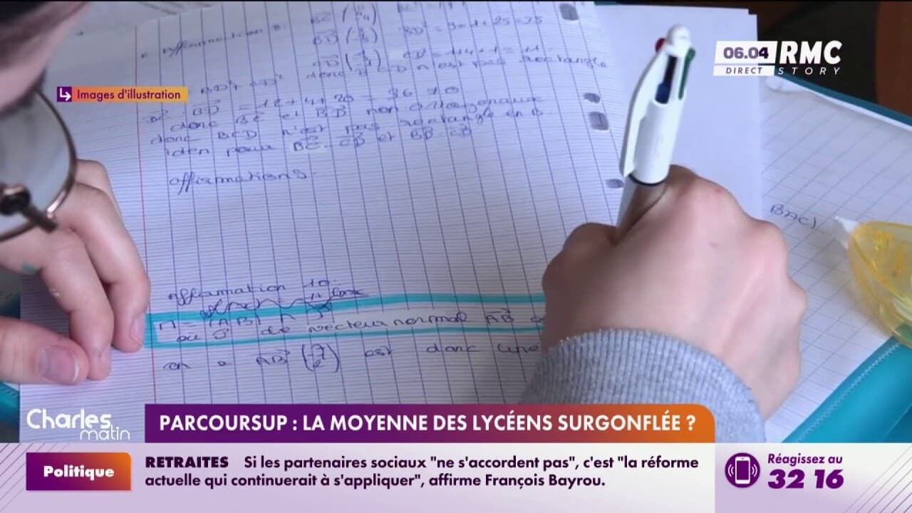 Parcoursup: la moyenne des lycéens souvent gonflée par les professeurs?