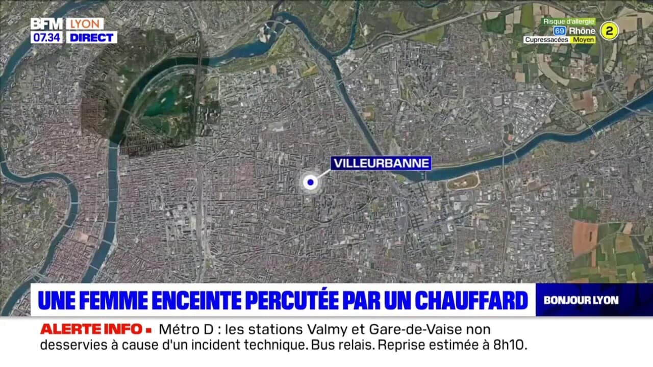 Villeurbanne: une femme enceinte renversée par un chauffard sous l ...