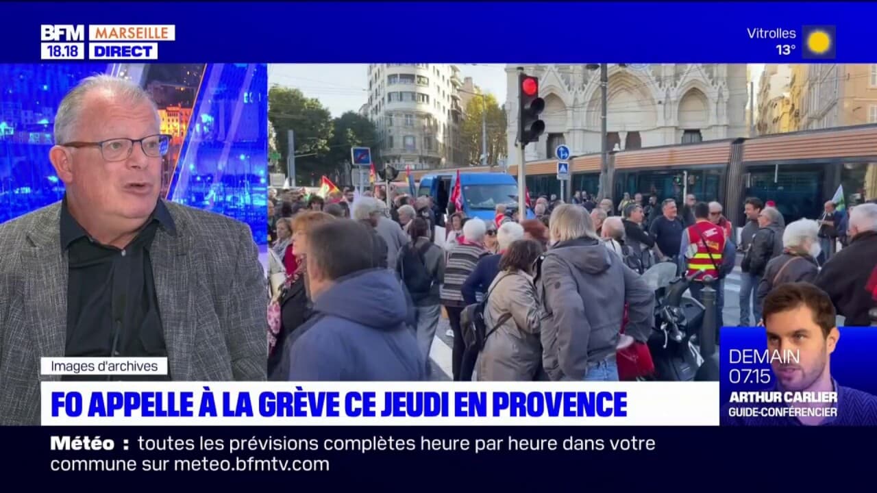 Grève interprofessionnelle: Patrick Rué de Force Ouvrière, donne les ...