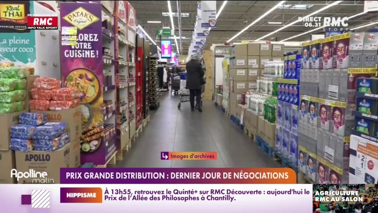 Prix grande distribution: dernier jour de négociations