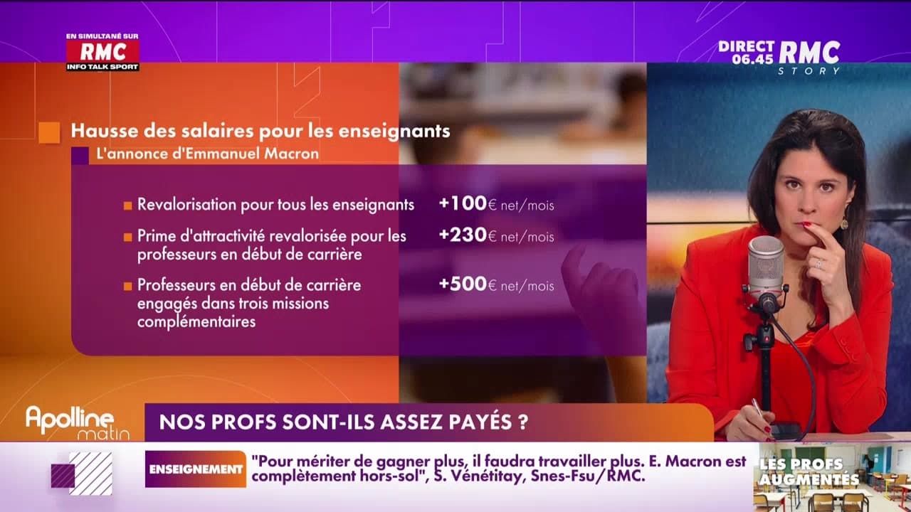 C'est votre avis : Nos profs sont-ils assez payés ? - 21/04