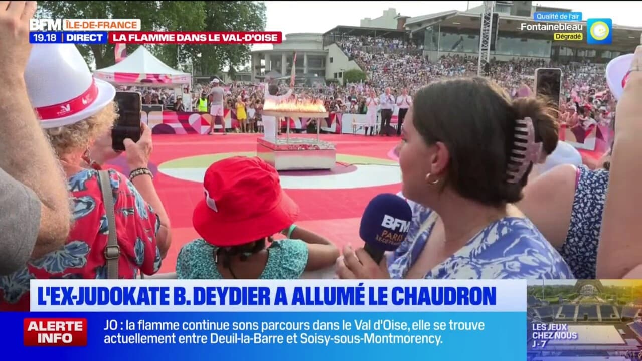 JO 2024: le chaudron olympique a été allumé par la judokate Brigitte Deydier