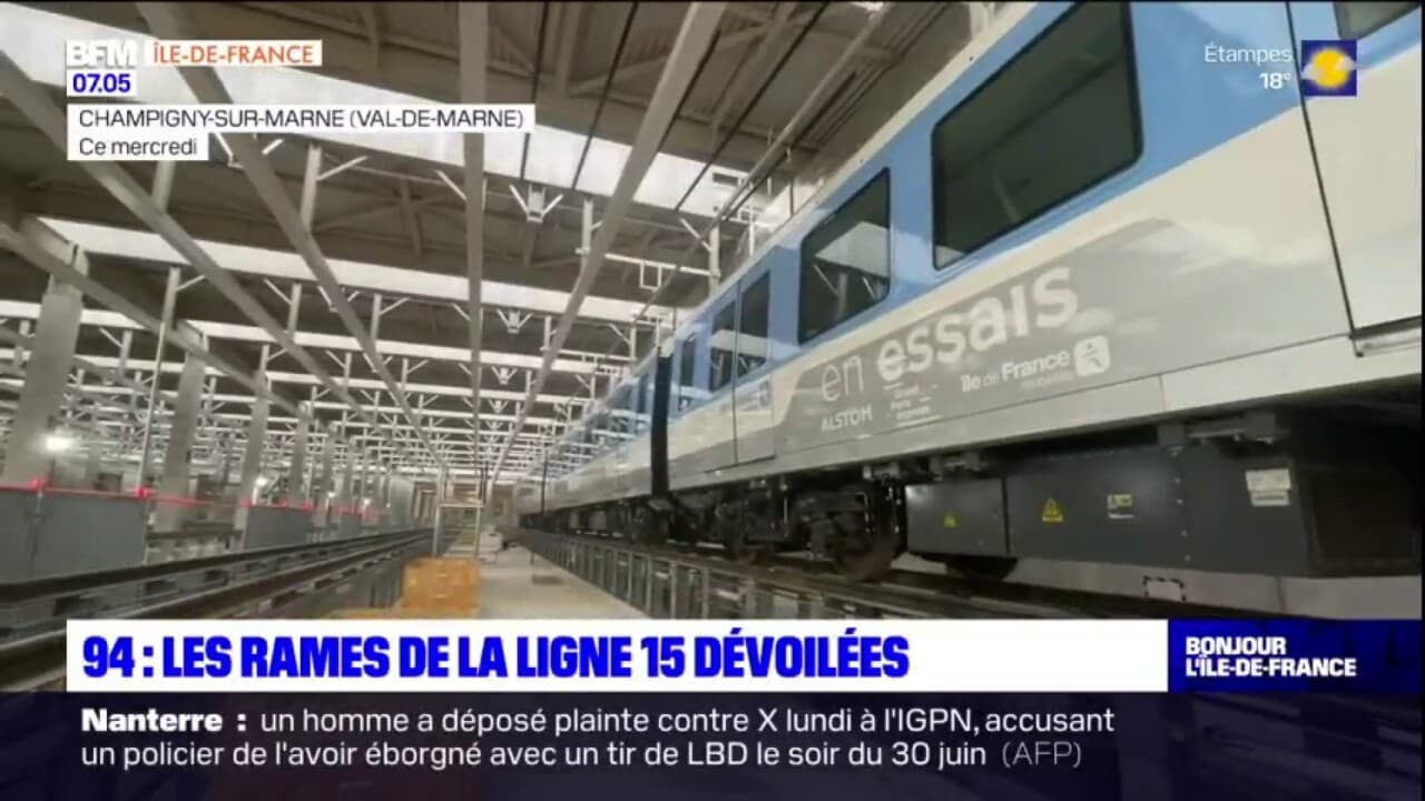 Champigny-sur-Marne: les rames automatiques de la ligne 15 ont été ...