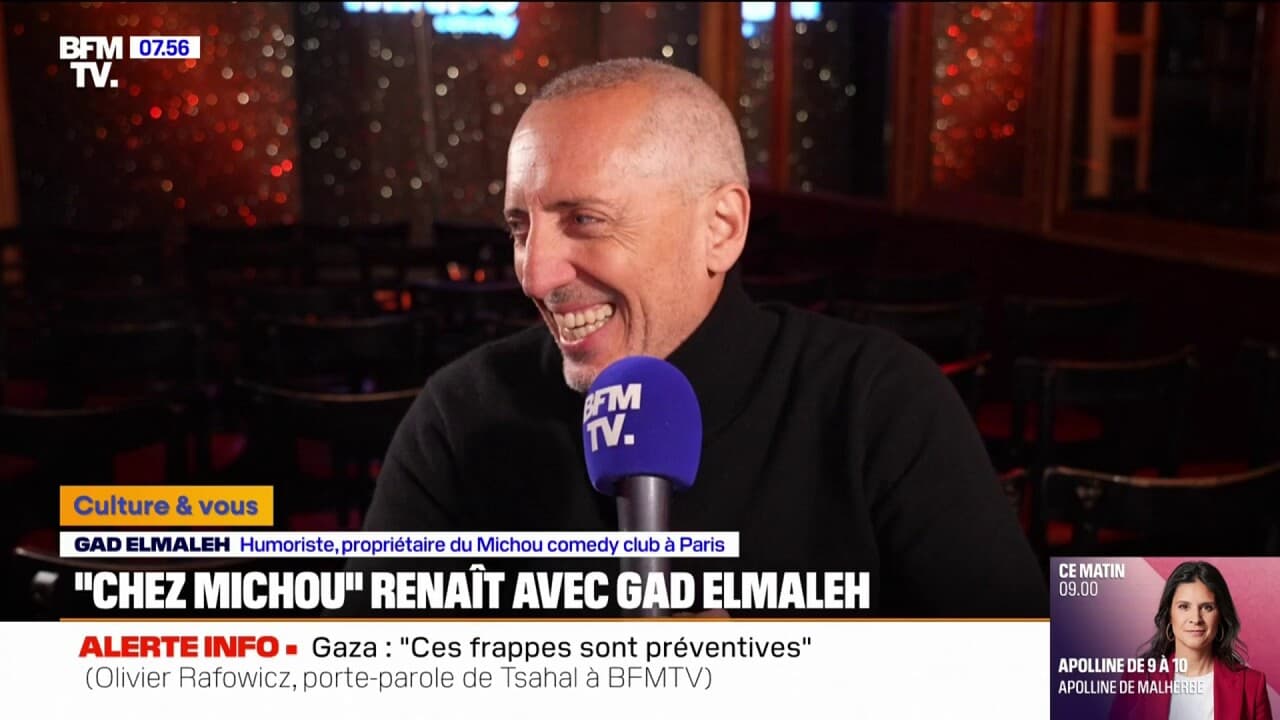 L'humoriste Gad Elmaleh transforme le cabaret "Chez Michou" en comedy club