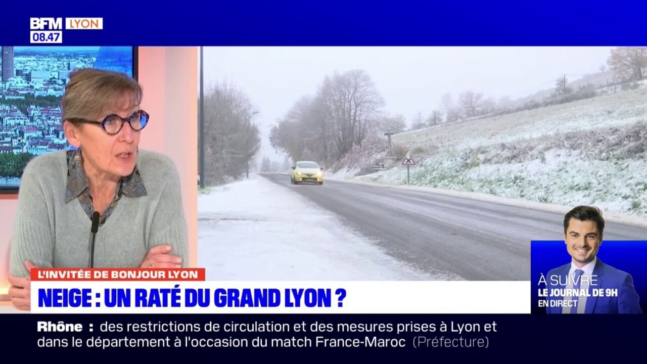 Neige à Lyon: une quantité plus importante que prévue à l'origine de la ...