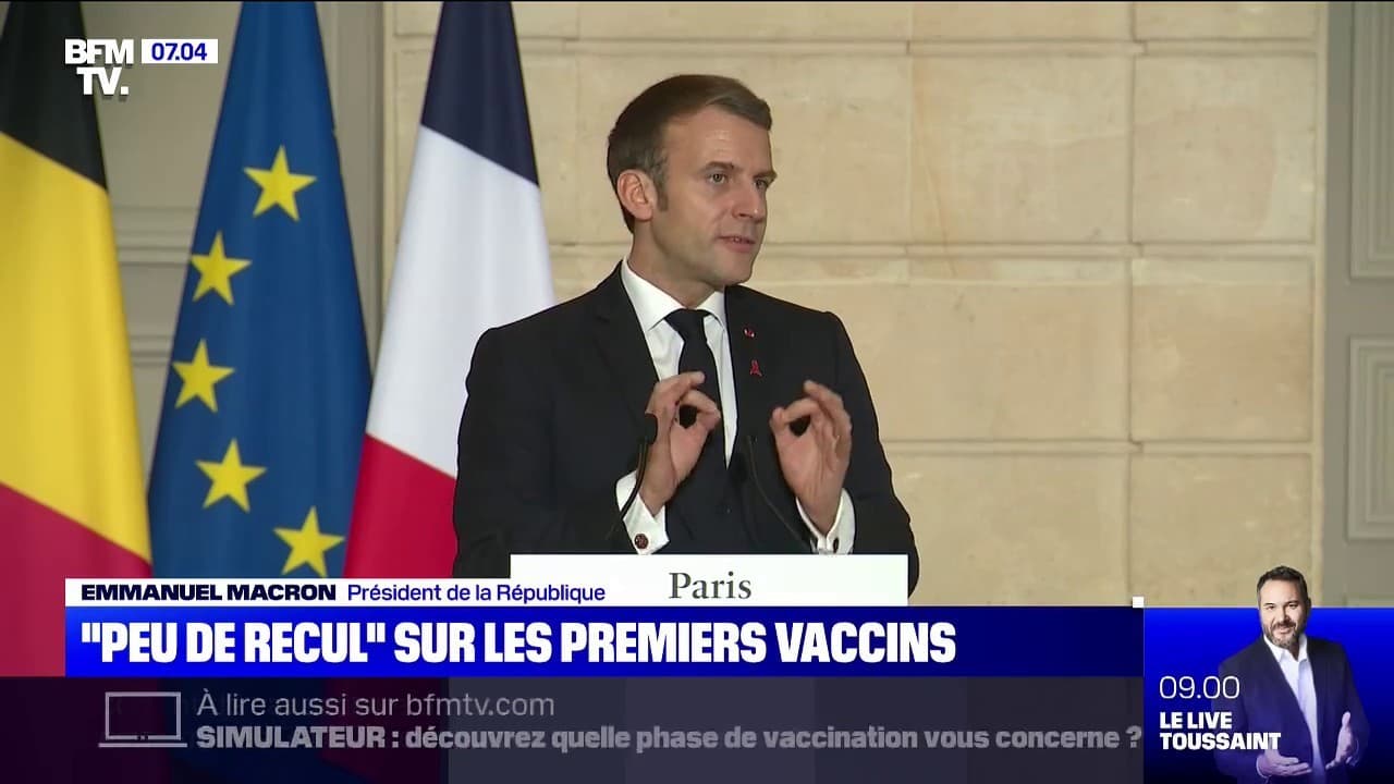 Covid-19: Emmanuel Macron décrit "des vaccins de première génération ...