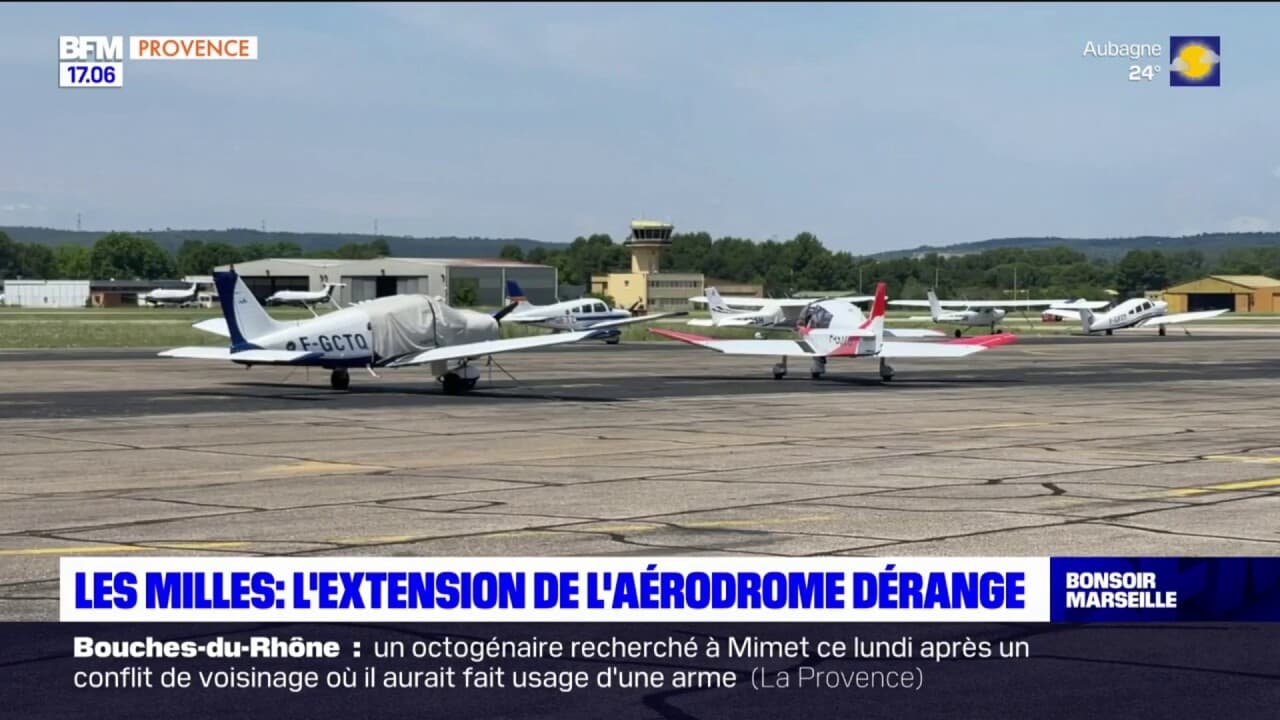 Les Milles: de nombreux opposants au projet d'extension de l'aérodrome