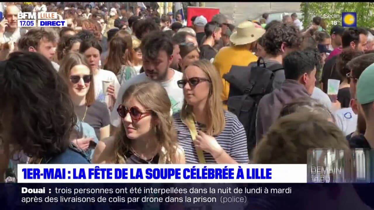 1er-mai: du monde à la traditionnelle fête de la soupe de Lille