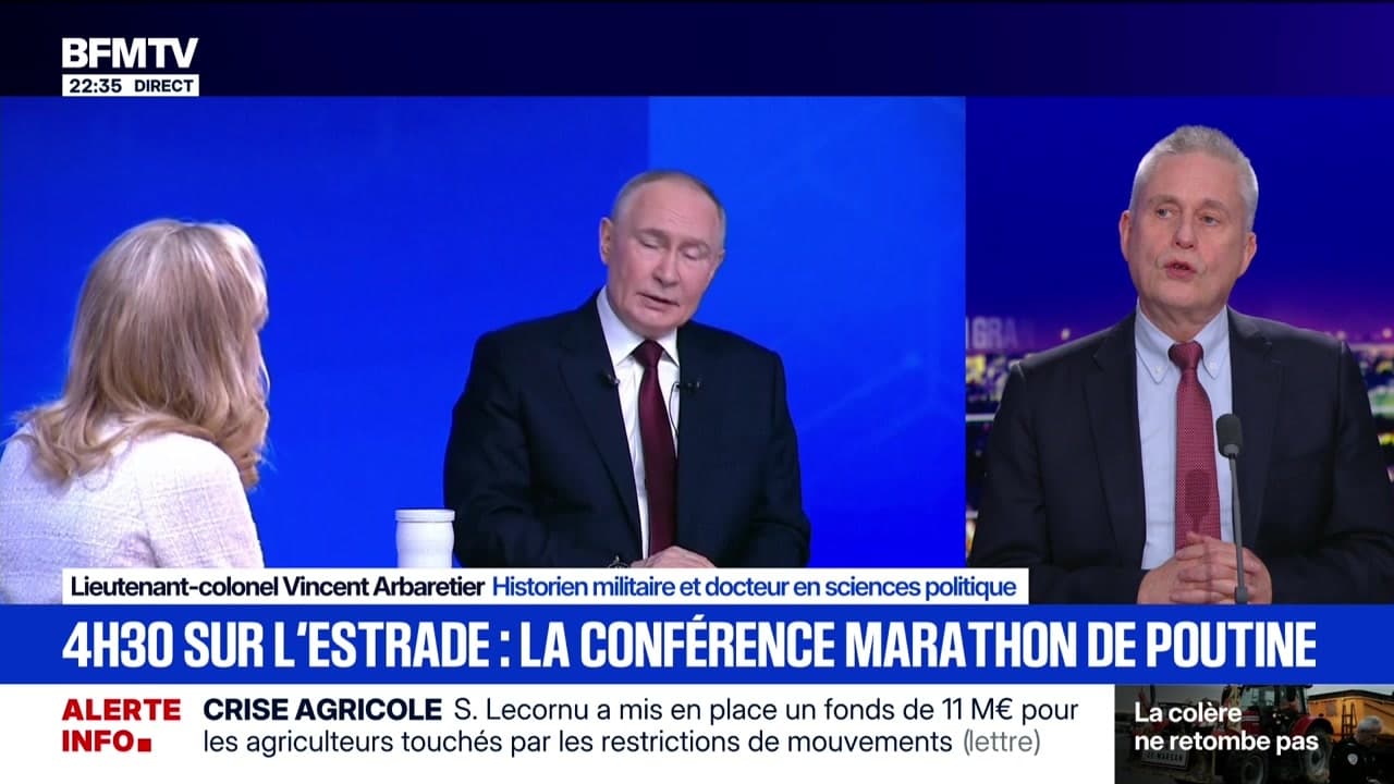 4h30 de conférence, 500 journalistes... le show Poutine - 19/12