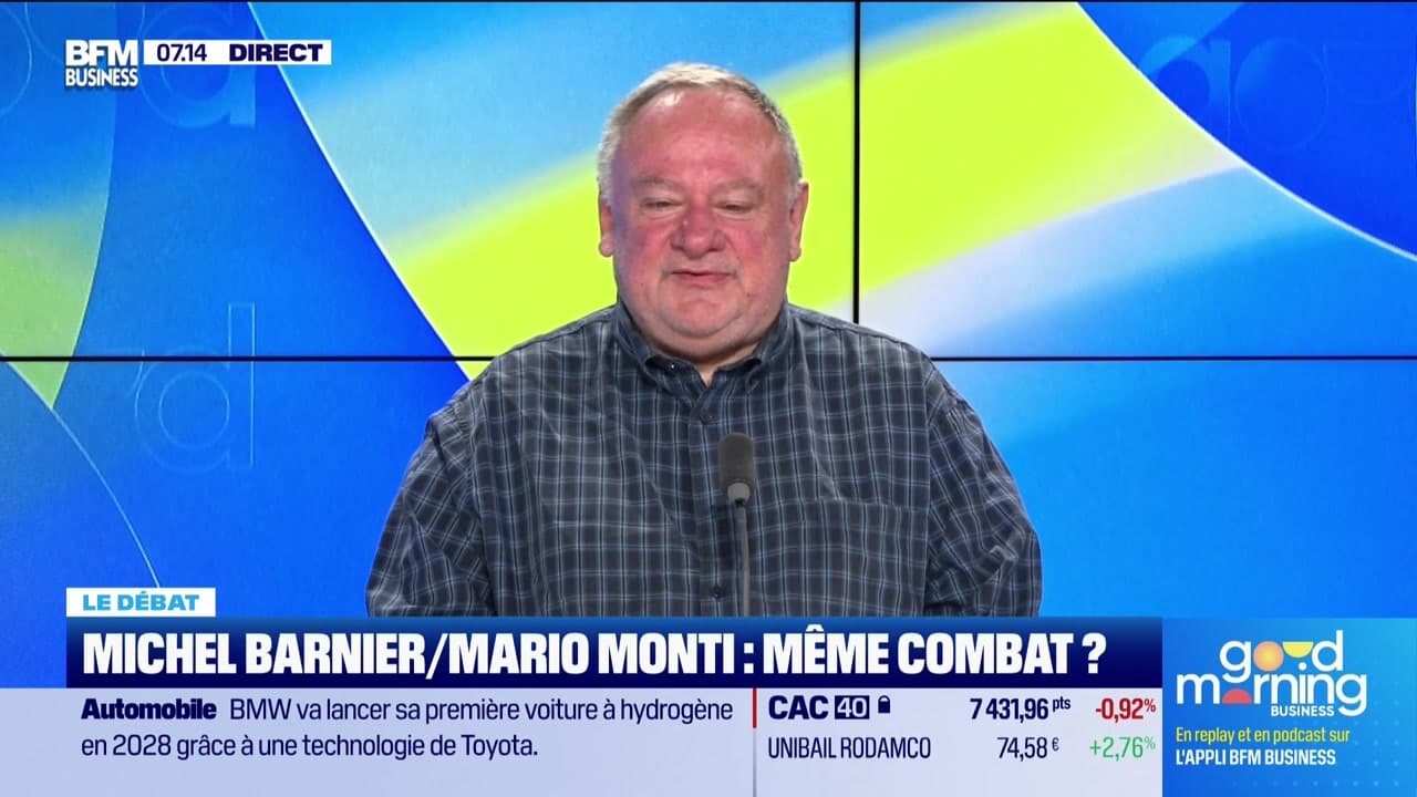 Nicolas Doze face à Jean-Marc Daniel : Michel Barnier/Mario Monti ...