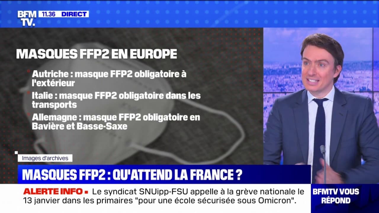 Le masque FFP2 va-t-il se généraliser en France ? BFMTV répond à vos ...