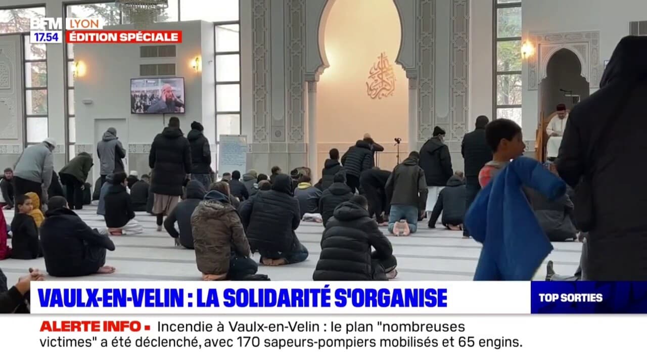 Incendie mortel à Vaulx-en-Velin: solidarité à la mosquée pour les ...