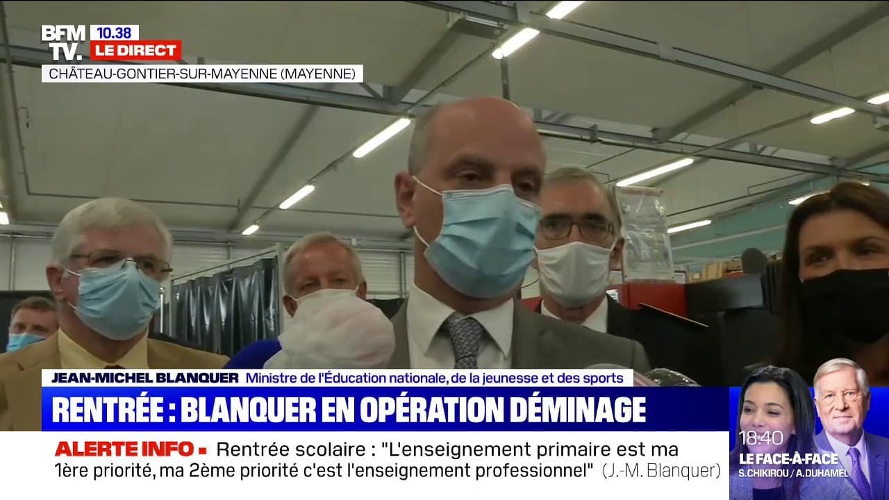 Jean-Michel Blanquer: "Normalement, il ne manquera pas d'enseignants ...