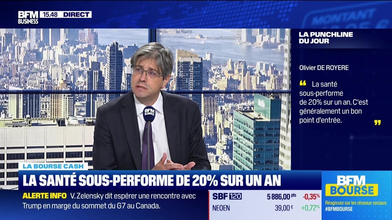 La bourse cash : "La santé sous-performe de 20% sur un an, c'est ...