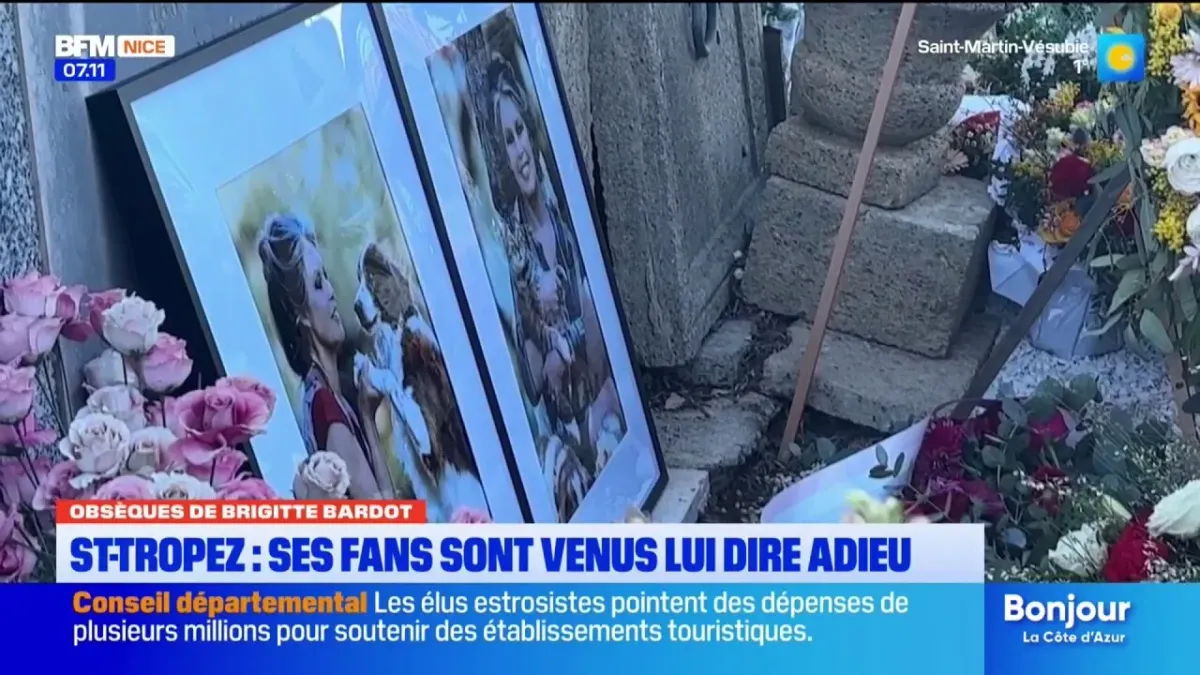 Obsèques de Brigitte Bardot à Saint-Tropez : ses fans sont venus lui ...