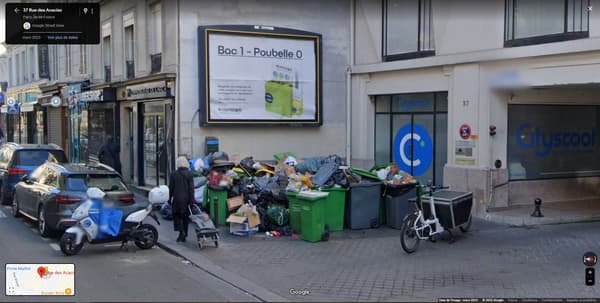 Paris et ses poubelles: ces photos de Google Street View prises en pleine grève des éboueurs