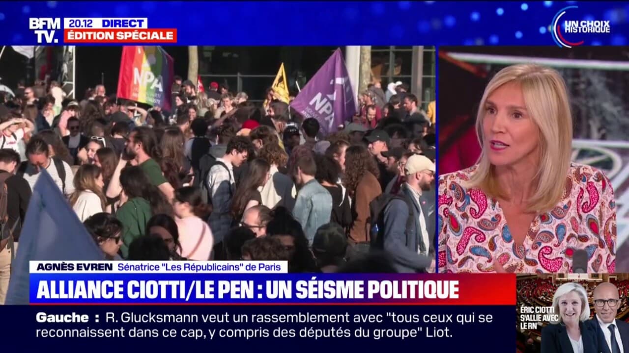 Proposition d'alliance avec le RN: Agnès Evren (sénatrice LR de Paris ...