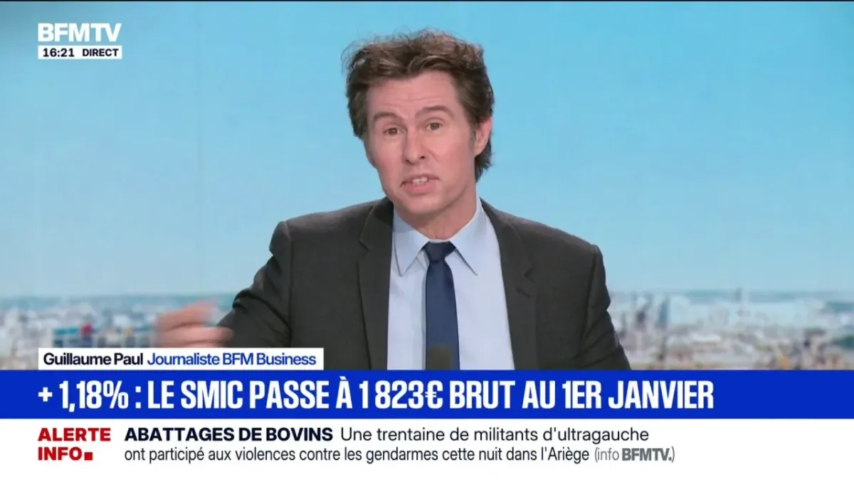 Le Smic passera à 1823 euros brut au 1er janvier, soit une ...