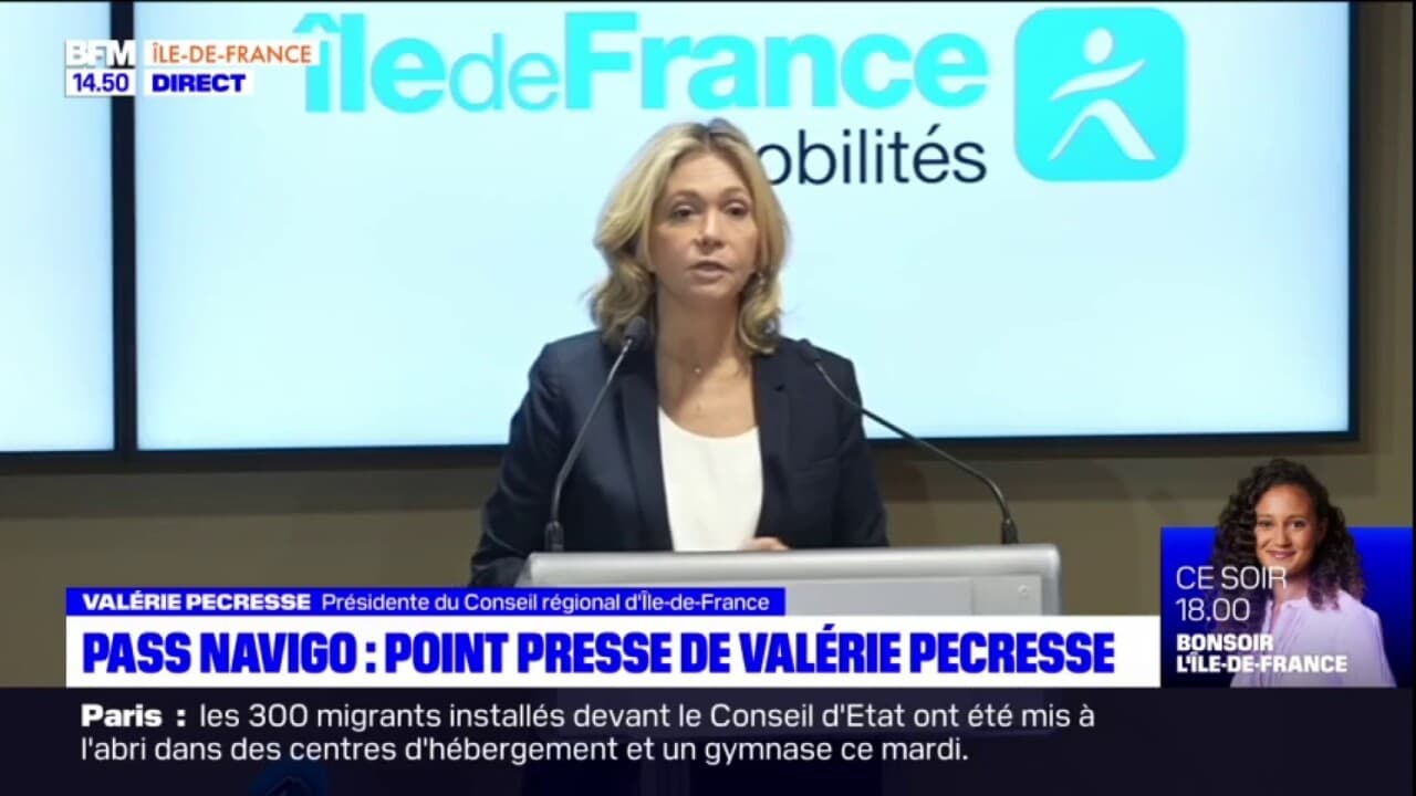 Transports en Île-de-France: Valérie Pécresse évoque le nouveau prix du ...