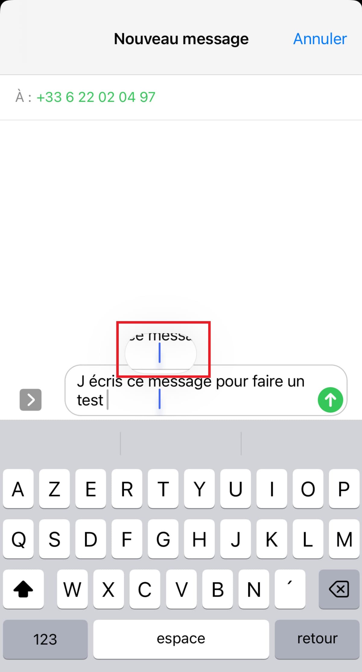 La barre espace du clavier permet de déplacer le curseur sur votre ...