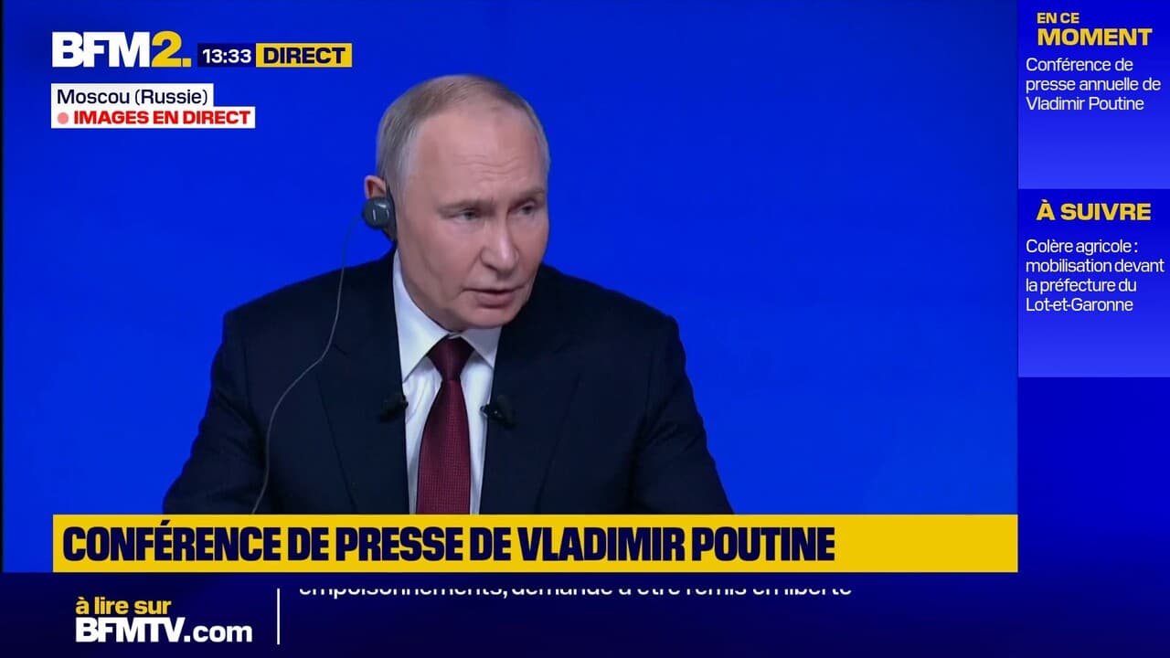 "C'est la première fois que j'en entends parler": Vladimir Poutine est ...