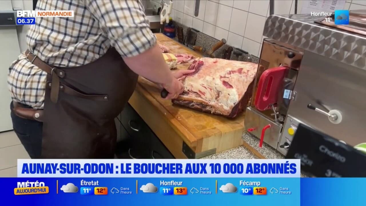 Aunay-sur-Odon: un boucher aux 10 000 abonnés