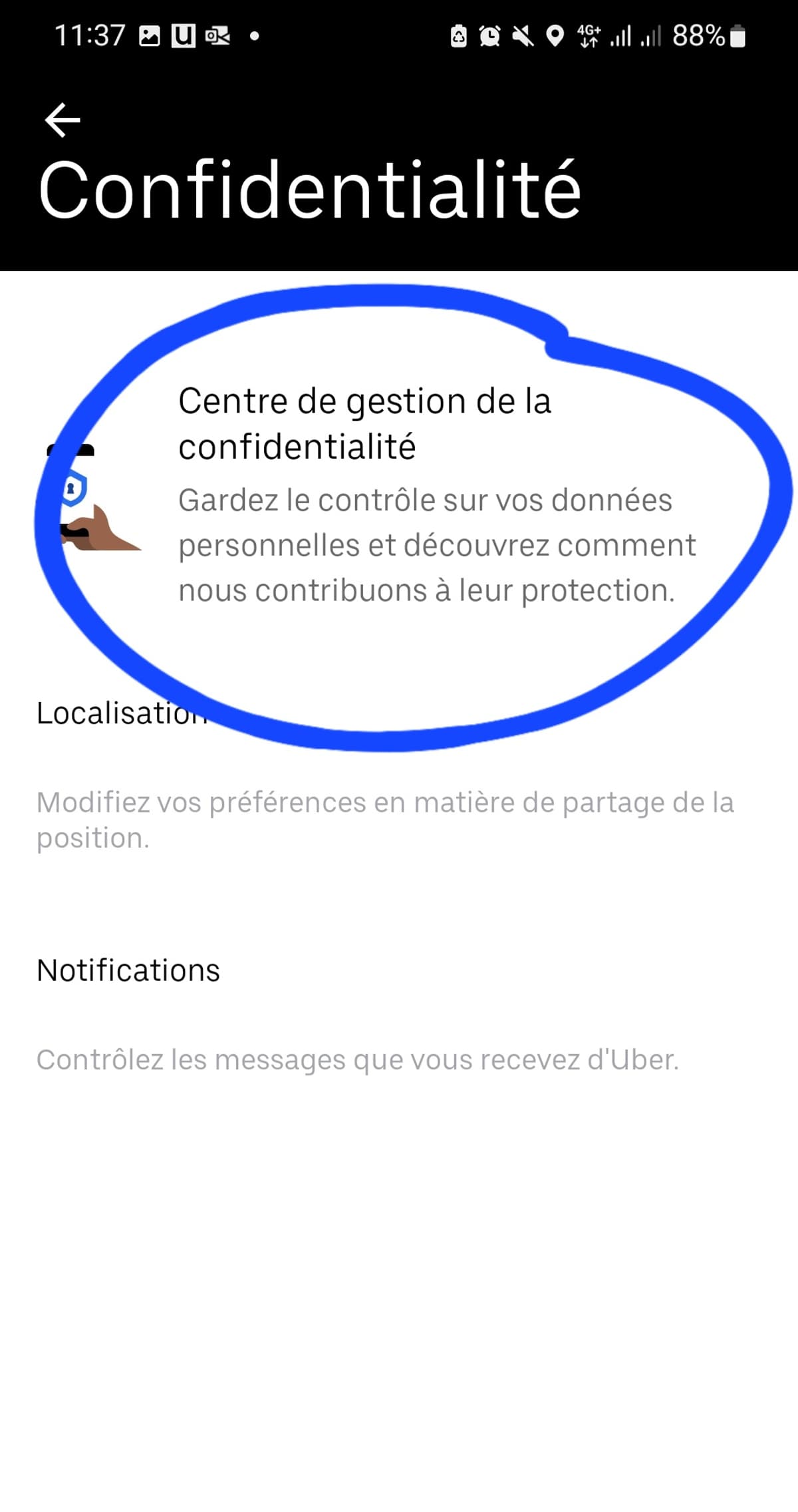 Comment consulter vos notes de passager sur Uber