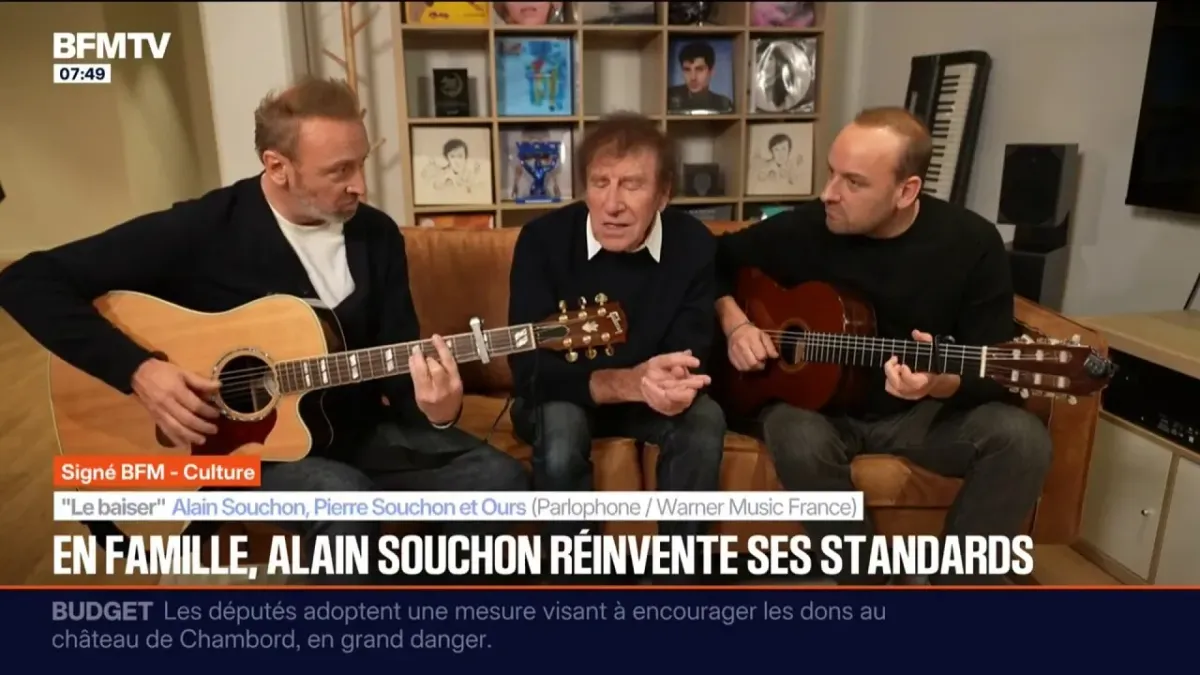 Alain Souchon dévoile un best-of acoustique sorti avec ses deux fils ...
