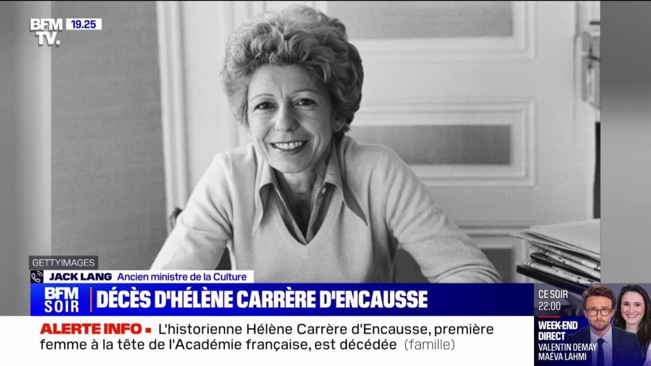"C'était une grande dame des Lettres et des Arts": Jack Lang, rend ...