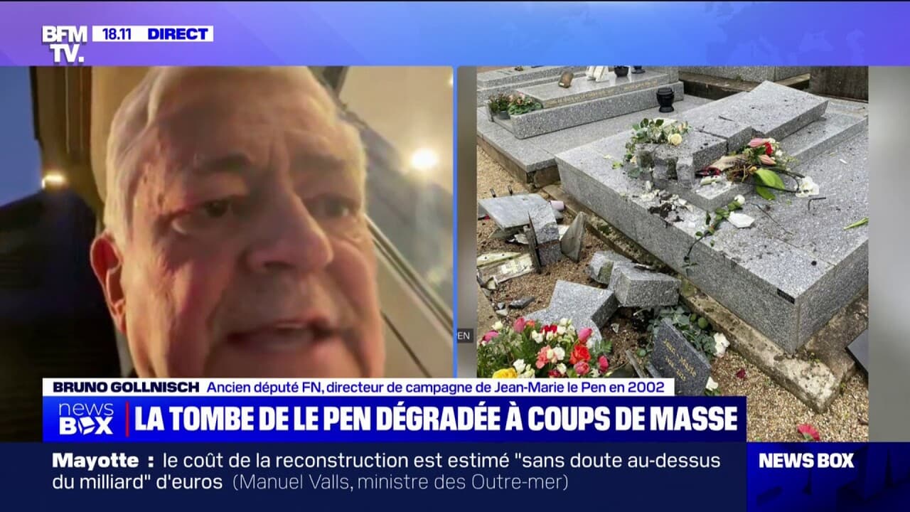 Dégradation de la tombe de Jean-Marie Le Pen: l'ancien député FN Bruno ...