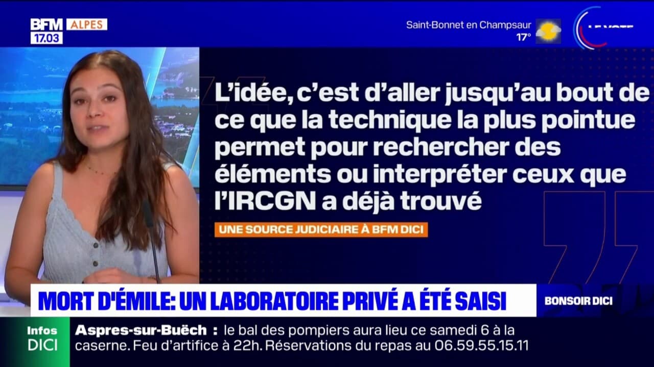 Mort d'Emile: un laboratoire privé saisi pour compléter l'expertise des ...