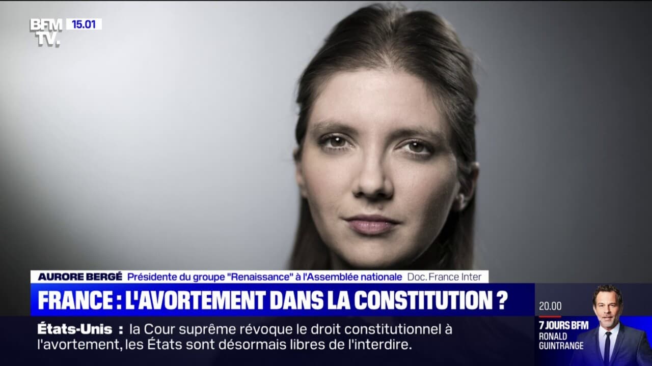 Aurore Bergé annonce le dépôt d'une "proposition de loi constitutionnelle pour inscrire le ...