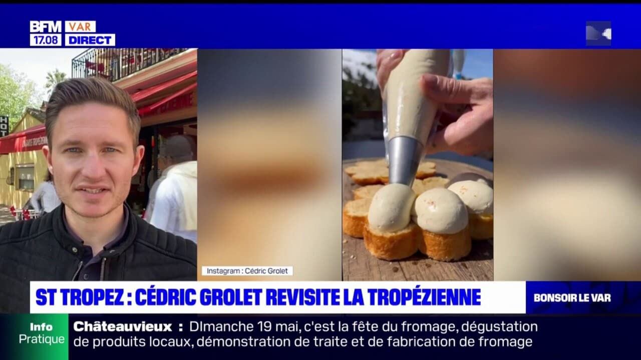 Saint-Tropez: le pâtissier Cédric Grolet revisite la célèbre tarte ...