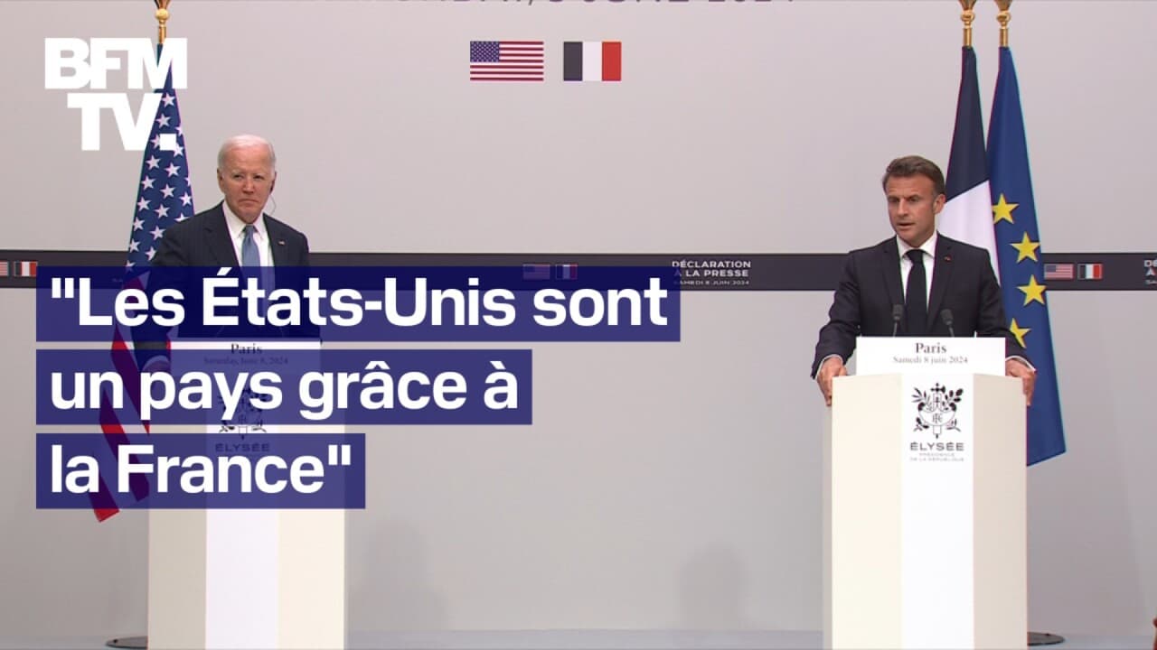 "Les États-Unis sont un pays grâce à la France": les discours conjoints ...