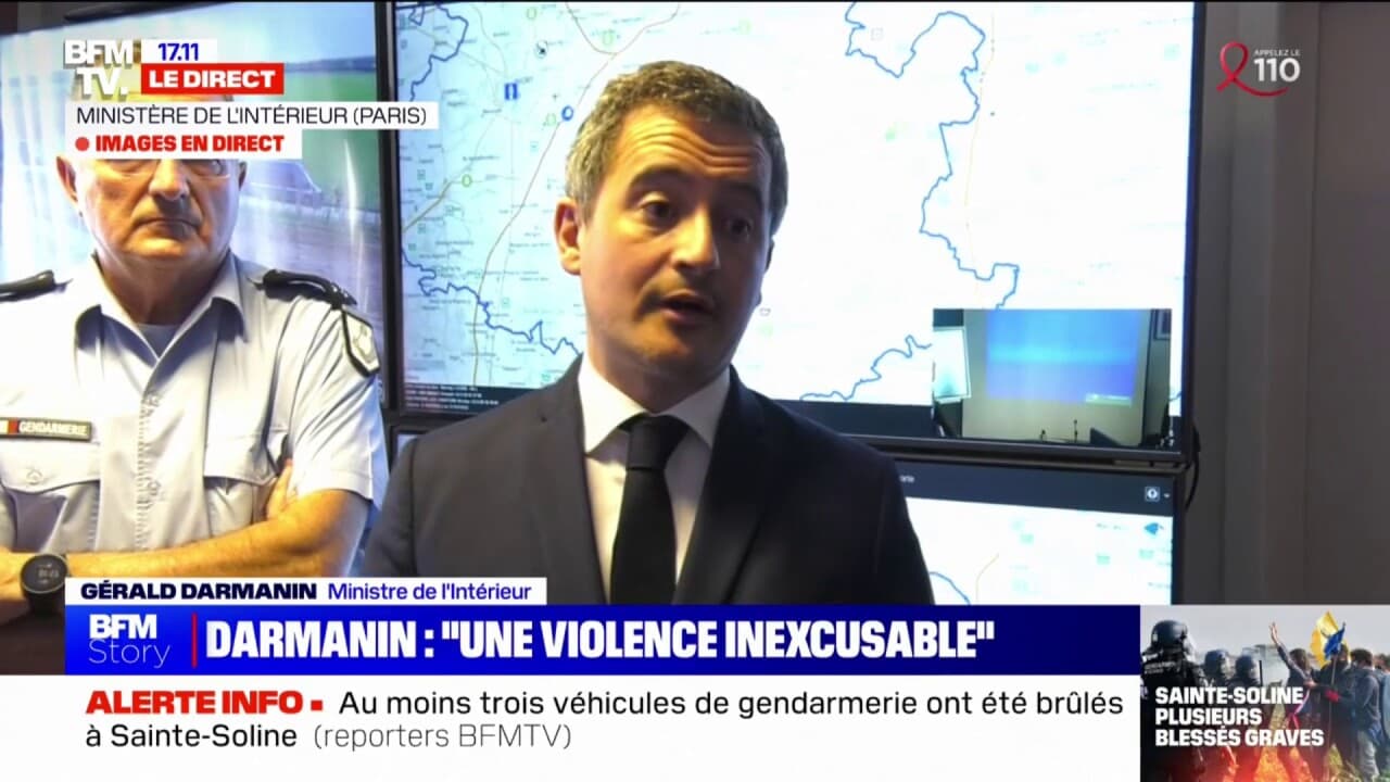 Sainte-Soline: 24 gendarmes blessés dont 1 en urgence absolue et 7 manifestants blessés dont 1 ...