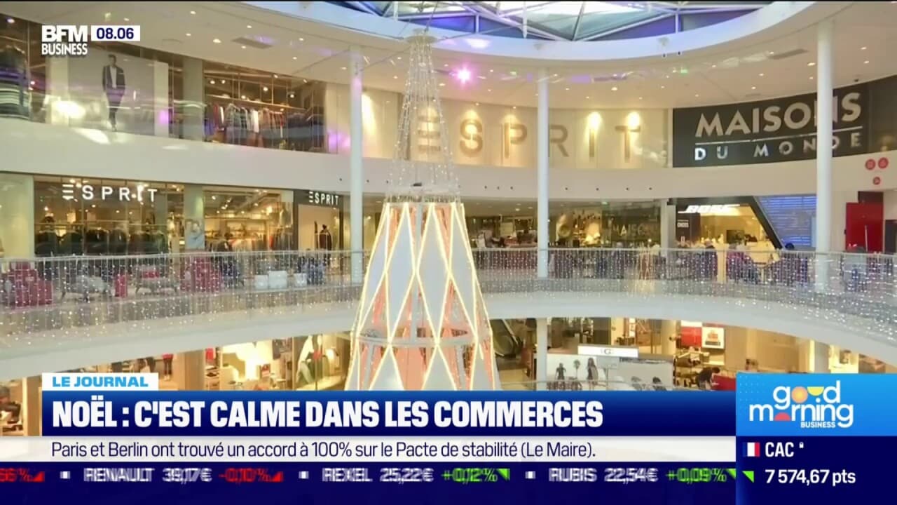 Noël : c'est calme dans les commerces