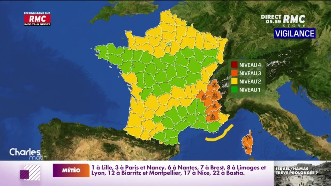 Météo du 1er décembre 2023