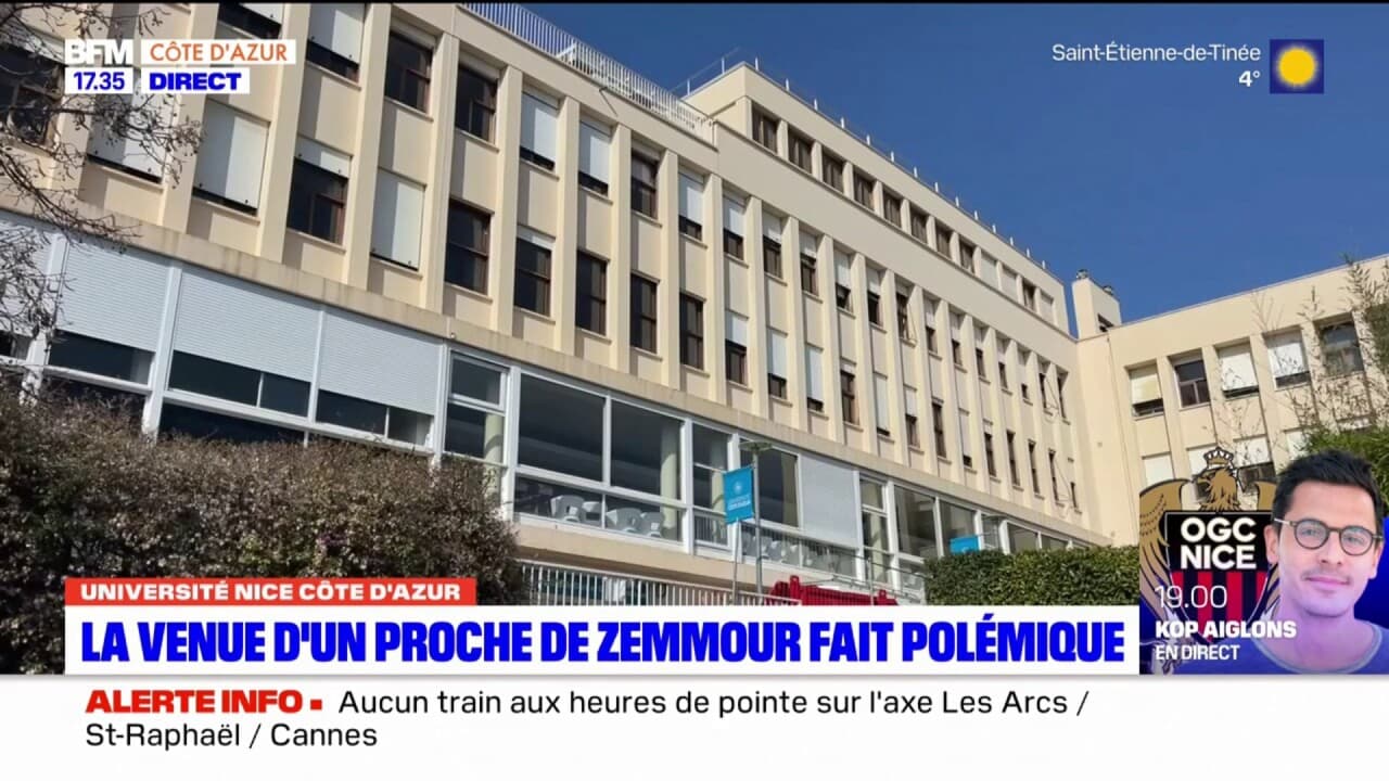 La venue d'un proche de Zemmour à l'Université Côte d'Azur fait polémique La venue d'un proche de Zemmour à l'Université Côte d'Azur fait polémique