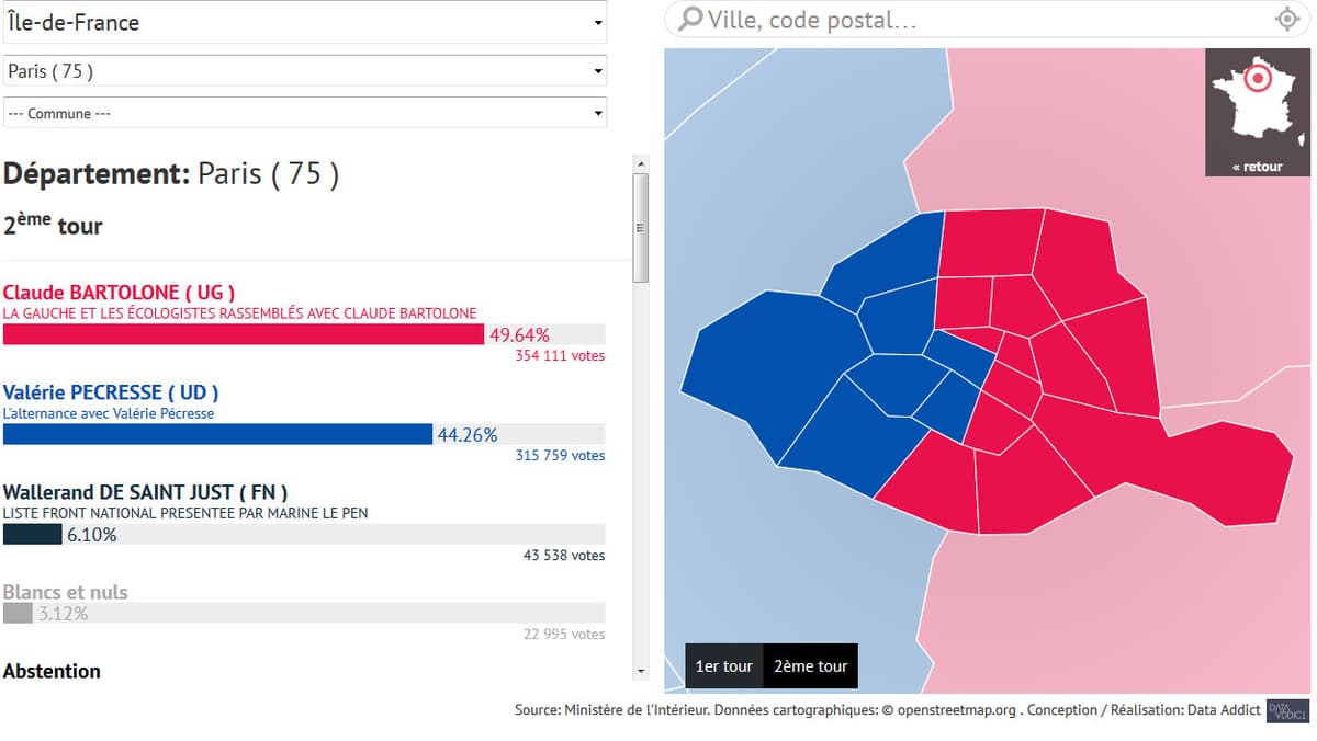 Régionales: comment a voté Paris