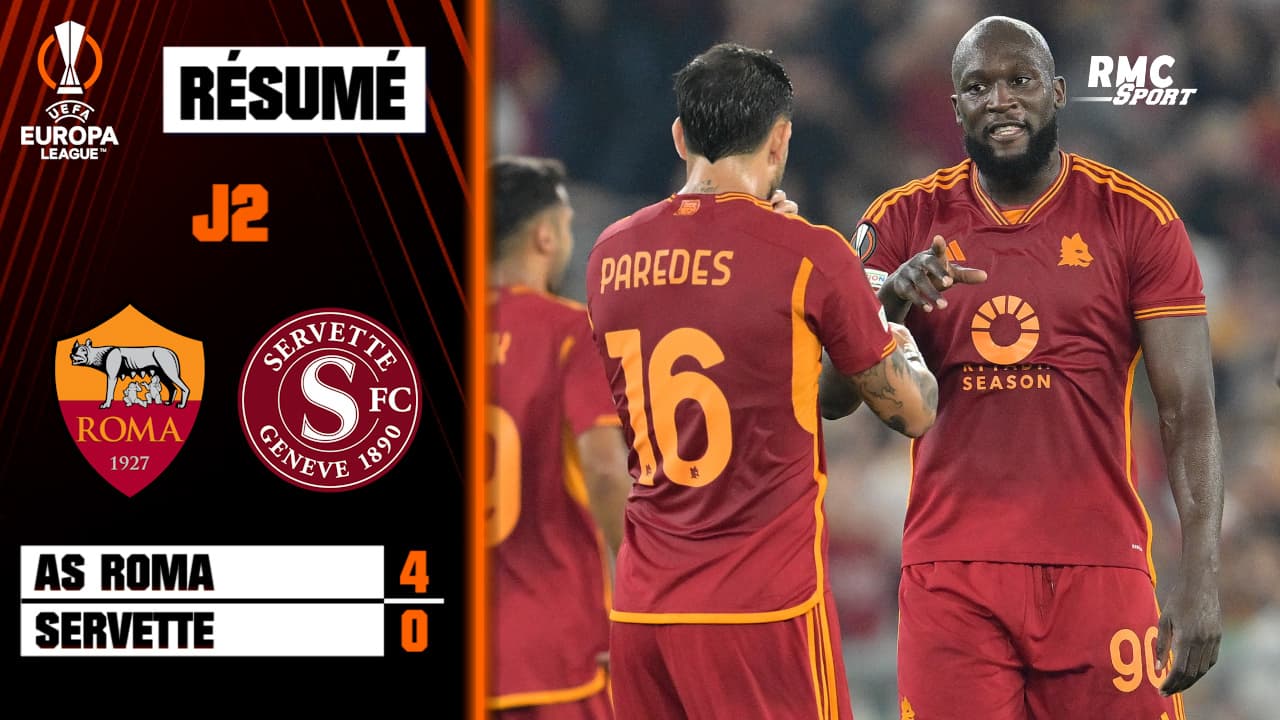 Résumé : AS Roma 4-0 Servette - Ligue Europa (2e journée)