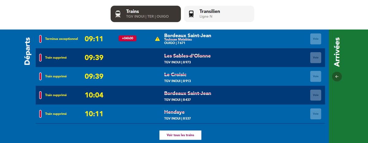Attaque du réseau TGV: comment savoir si votre train est concerné