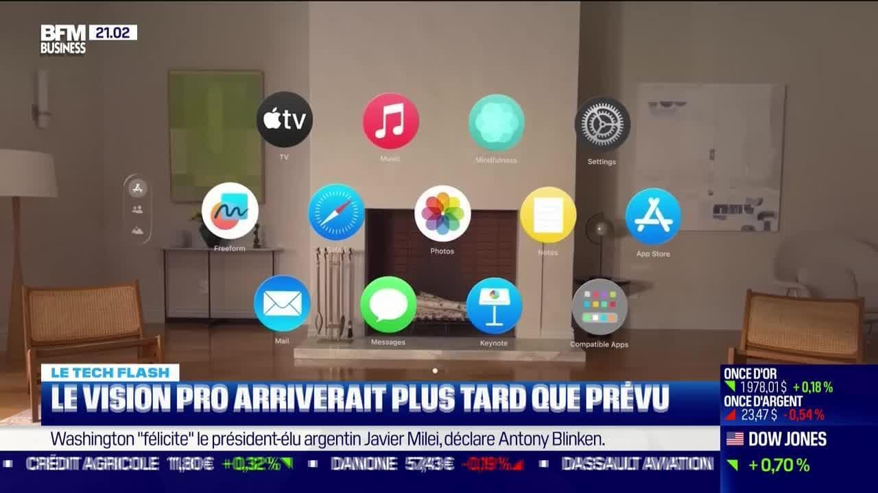 Le Tech Flash : Le Vision Pro arriverait plus tard que prévu par Léa Benaim - 20/11