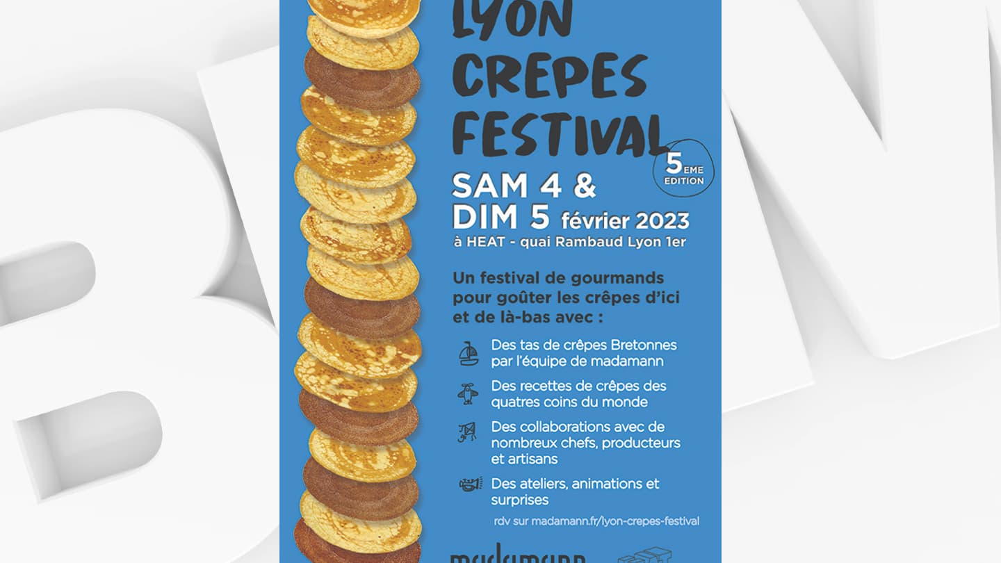 Le "Lyon Crêpes Festival" de retour ce week-end dans le 2e arrondissement