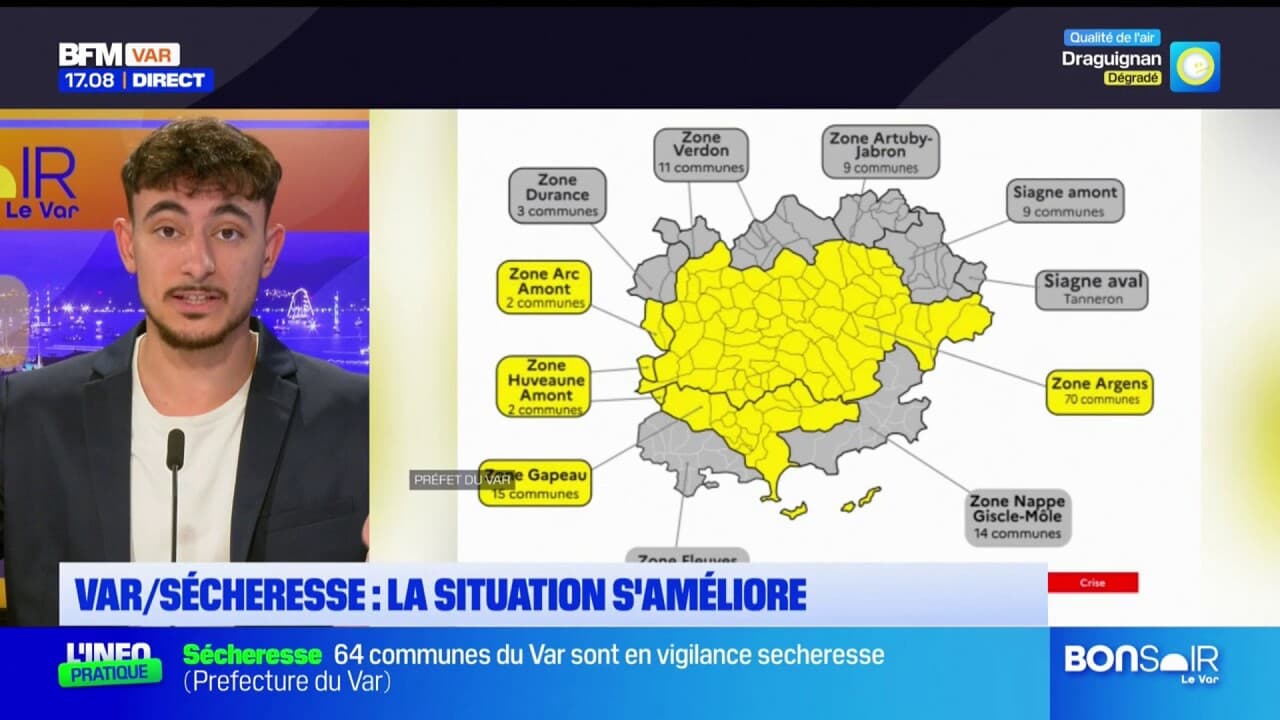 Sécheresse: la situation s'améliore dans le Var Sécheresse: la situation s'améliore dans le Var