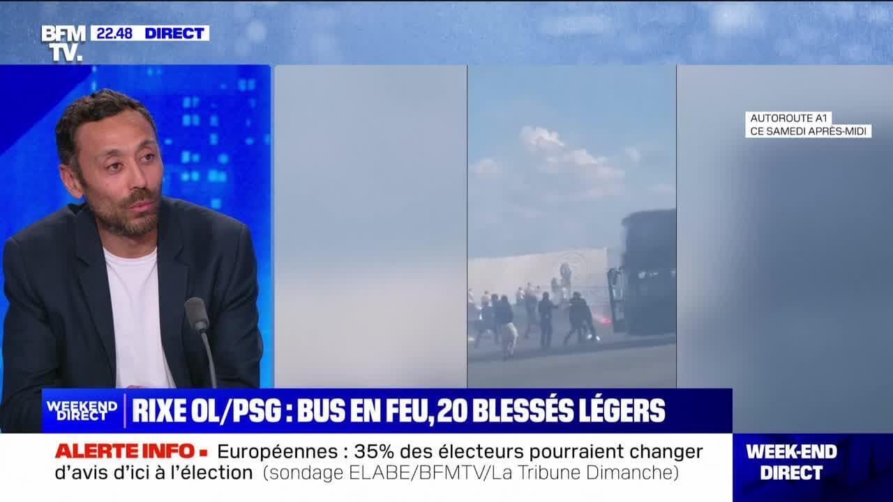Rixe OL/PSG : bus en feu, 20 blessés légers - 25/05