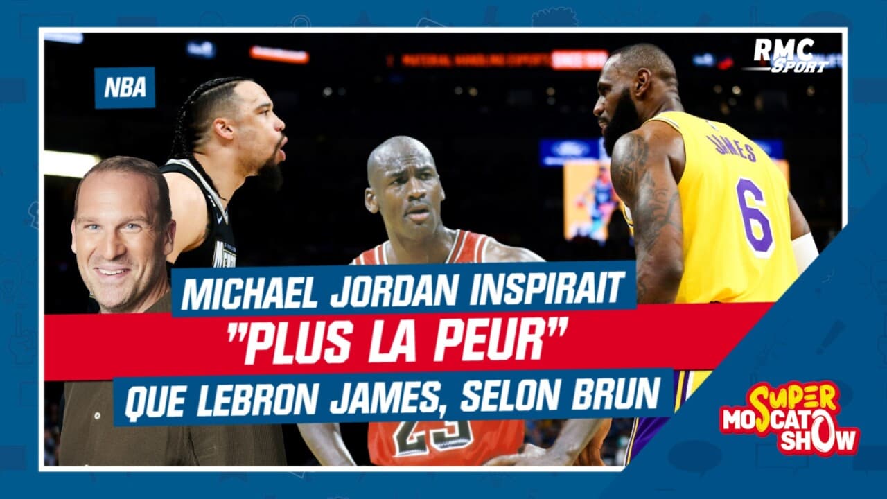 NBA : Michael Jordan "inspirait plus la peur" que LeBron James, selon Brun
