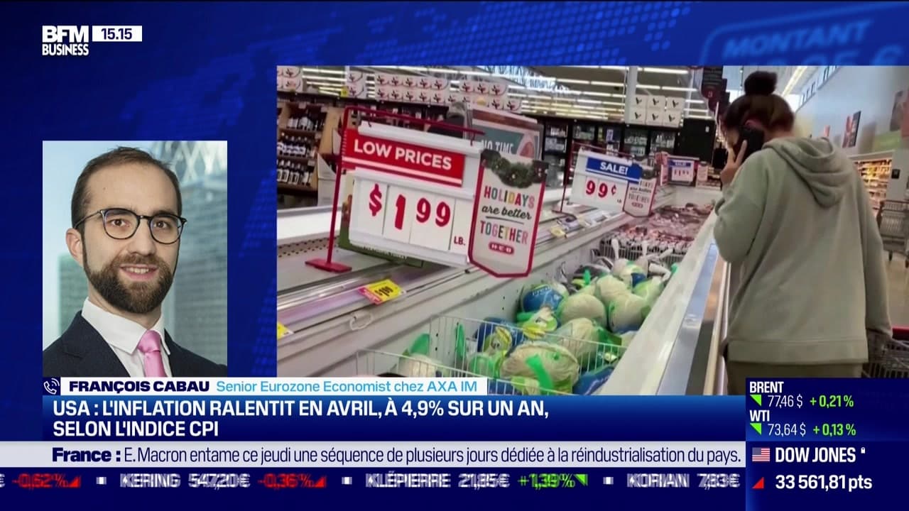 François Cabau ( AXA IM ) : USA, l'inflation ralentit en avril, à 4,9% ...